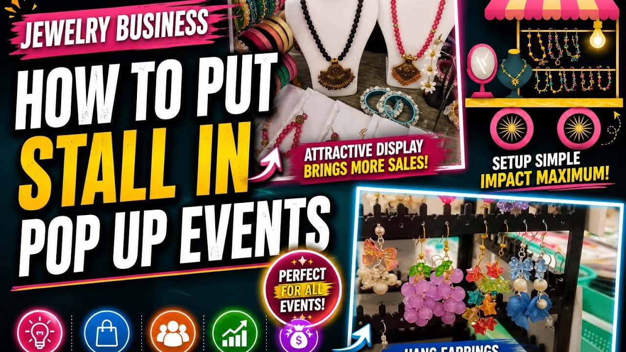 How to Set Up a Stall at Pop-Up Events to Sell Handmade Jewelry ...