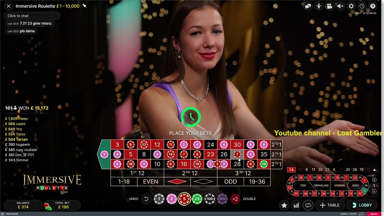 Immersive Roulette Big Win £300 to £ ?????? - YouTube