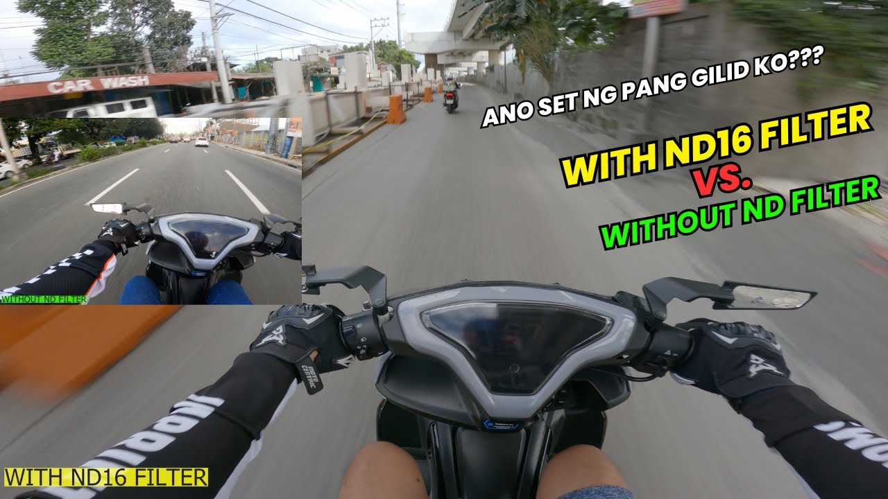 With ND Filter Vs. Without ND Filter Gopro | Motovlog Settings | Aerox ...