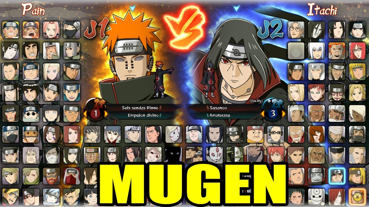 Pain Vs All Akatsuki NARUTO MUGEN - YouTube
