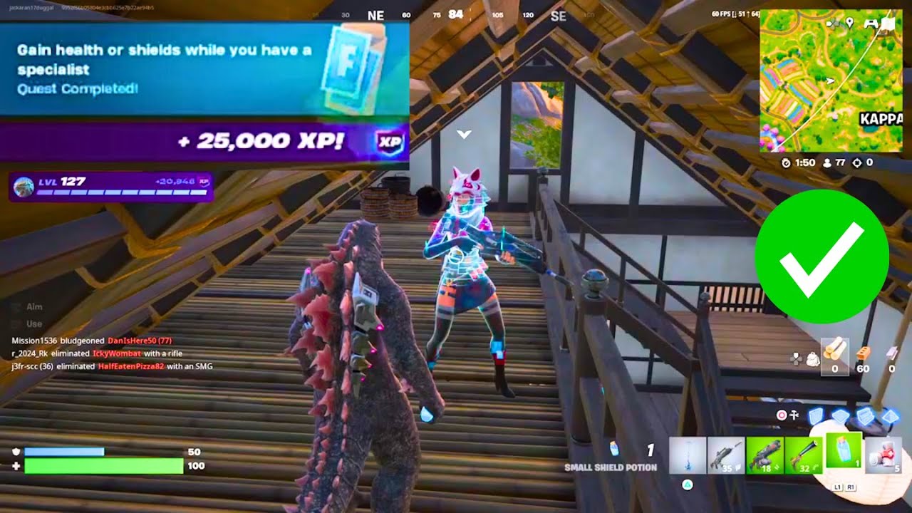 Gain health or shields while you have a specialist Fortnite - YouTube