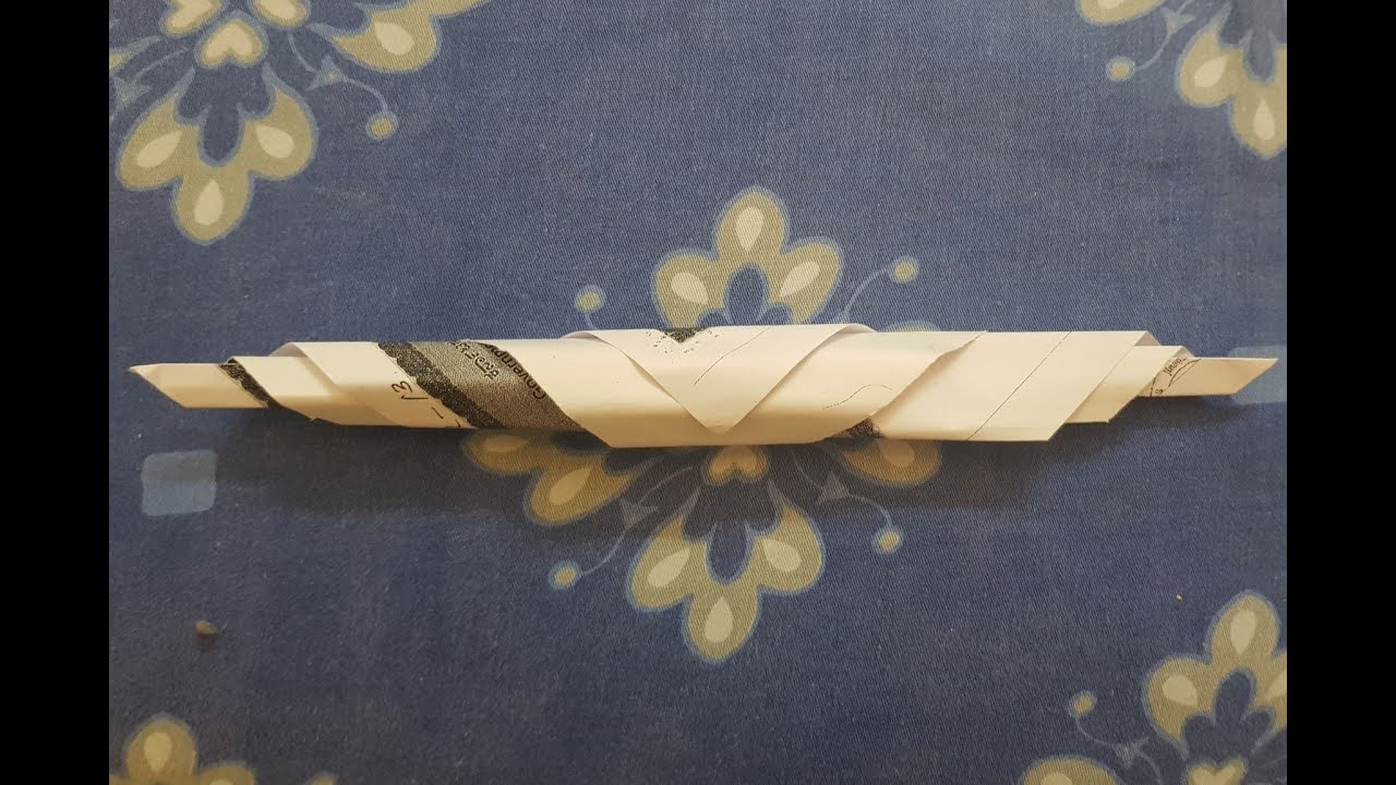 Origami Flying Candy Cane - YouTube