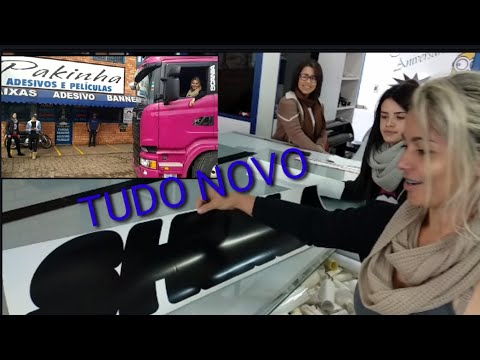 MUDANÇAS NO VISUAL DO SCANIA ROSA..hoje foi no PAKINHAS ADESIVOS