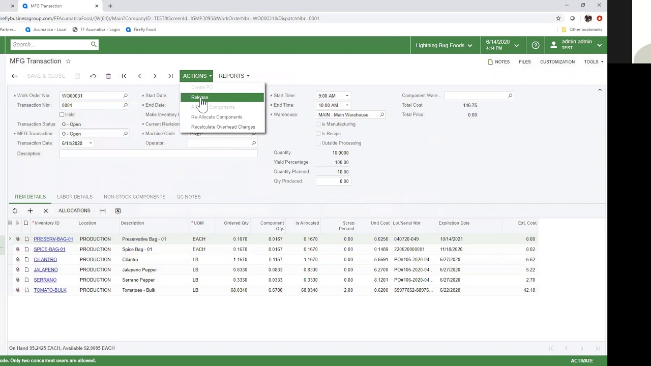 Firefly Food Production - YouTube