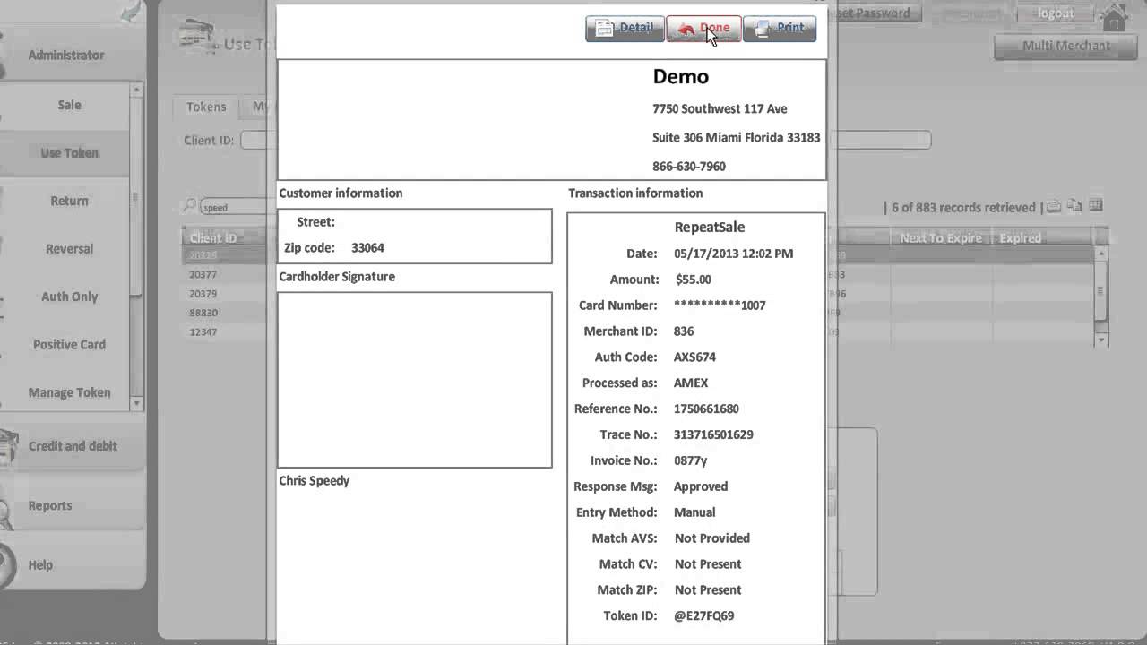 #33 How to use a stored token for credit card payment: CenPOS training ...
