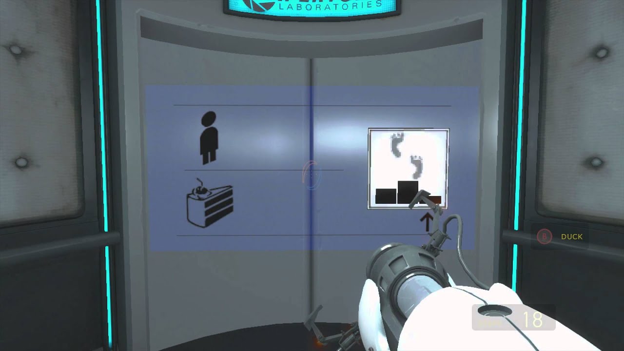 Portal - Test Chamber 15 (Advanced): Least Footsteps Gold Run (OoB ...