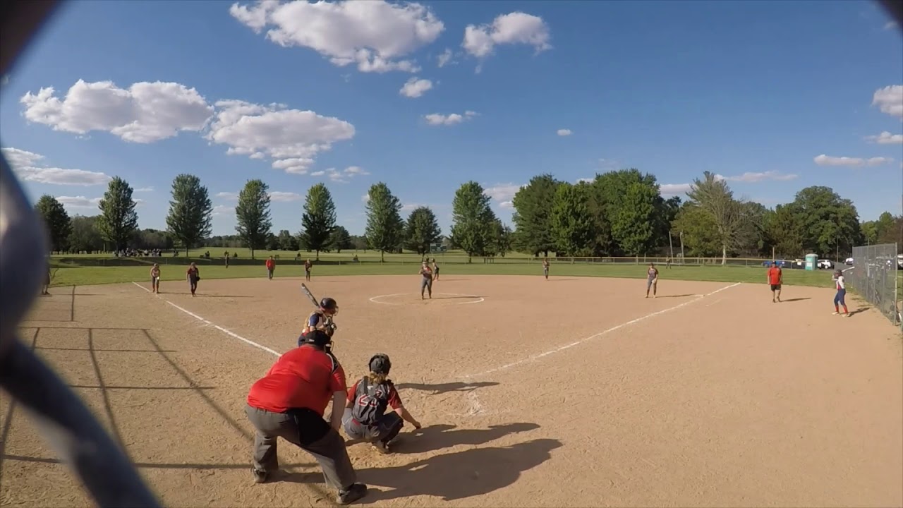 #1 MI Emily Todor RBI Single to RF vs Shockwaves 2K4 - YouTube