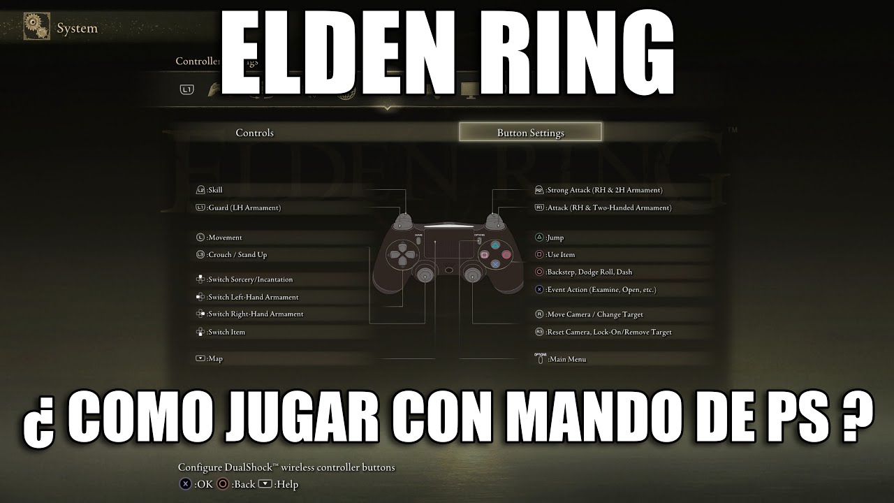 COMO JUGAR ELDEN RING CON JOYSTICK / MANDO DE PS4/PS5 (ANTES DEL DLC ...