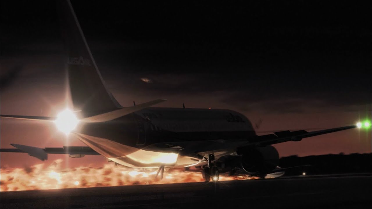 USAir Flight 1493/SkyWest Airlines Flight 5569 - Collision Animation ...