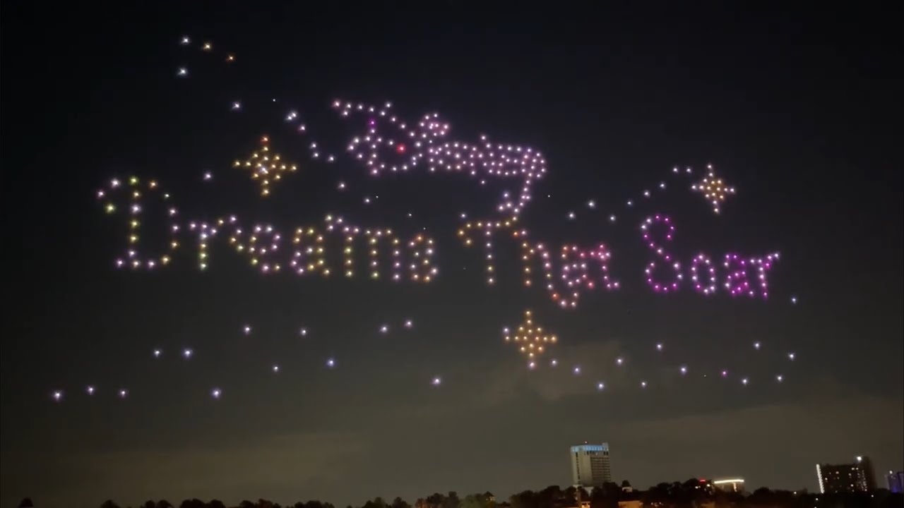 NEW Disney Dreams That Soar Full Drone Show at Disney Springs - YouTube