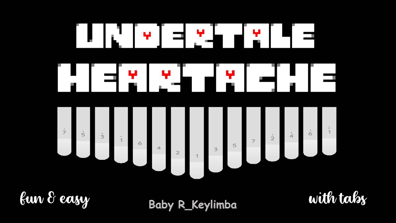 UNDERTALE OST - Heartache | Keylimba tutorial | with tabs - YouTube