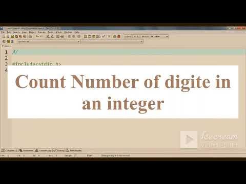 Count Number of Digits in an Integer || Program to count number of ...