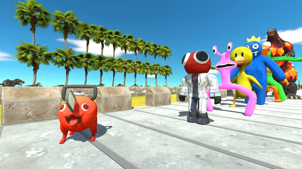 Pochita COCONUT DEATH RUN - Animal Revolt Battle Simulator - YouTube