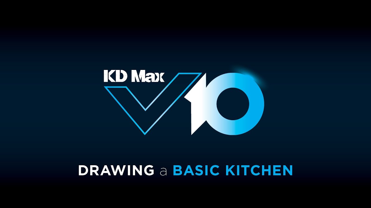 KD Max V10 | Drawing a Basic Kitchen Tutorial - YouTube