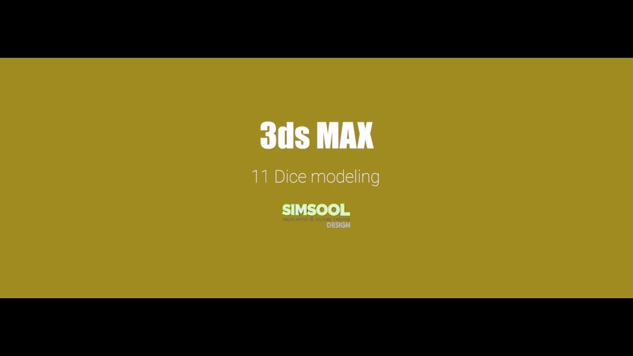 [SD] 3ds max 11 - Dice modeling - cut & snap - YouTube