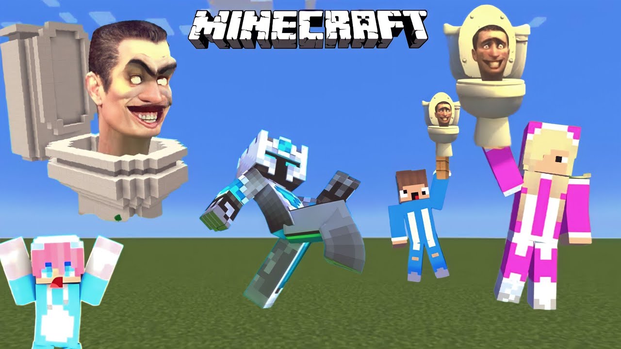 Reaksi Minecraft Skibidi Toilet Viral, Mipan Zuzuzu, Akudav, Frost ...