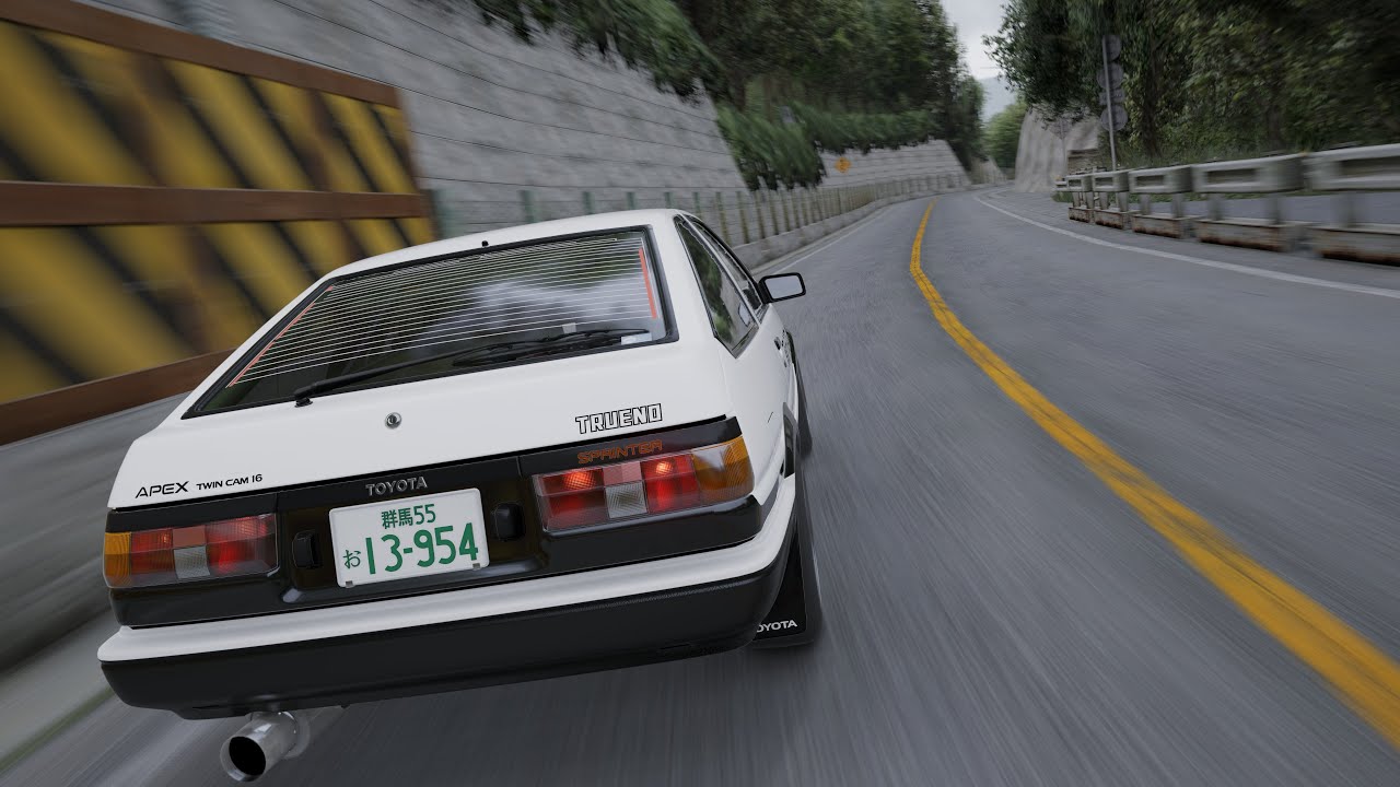 EK Akagi 3:33:609 on AE86 Tuned on keyboard | Assetto Corsa - YouTube