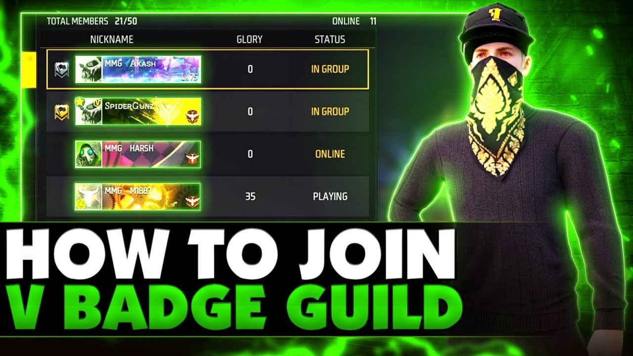 HOW TO JOIN V BADGE GUILD || HOW TO JOIN @karanffshorts007 GUILD || HOW ...