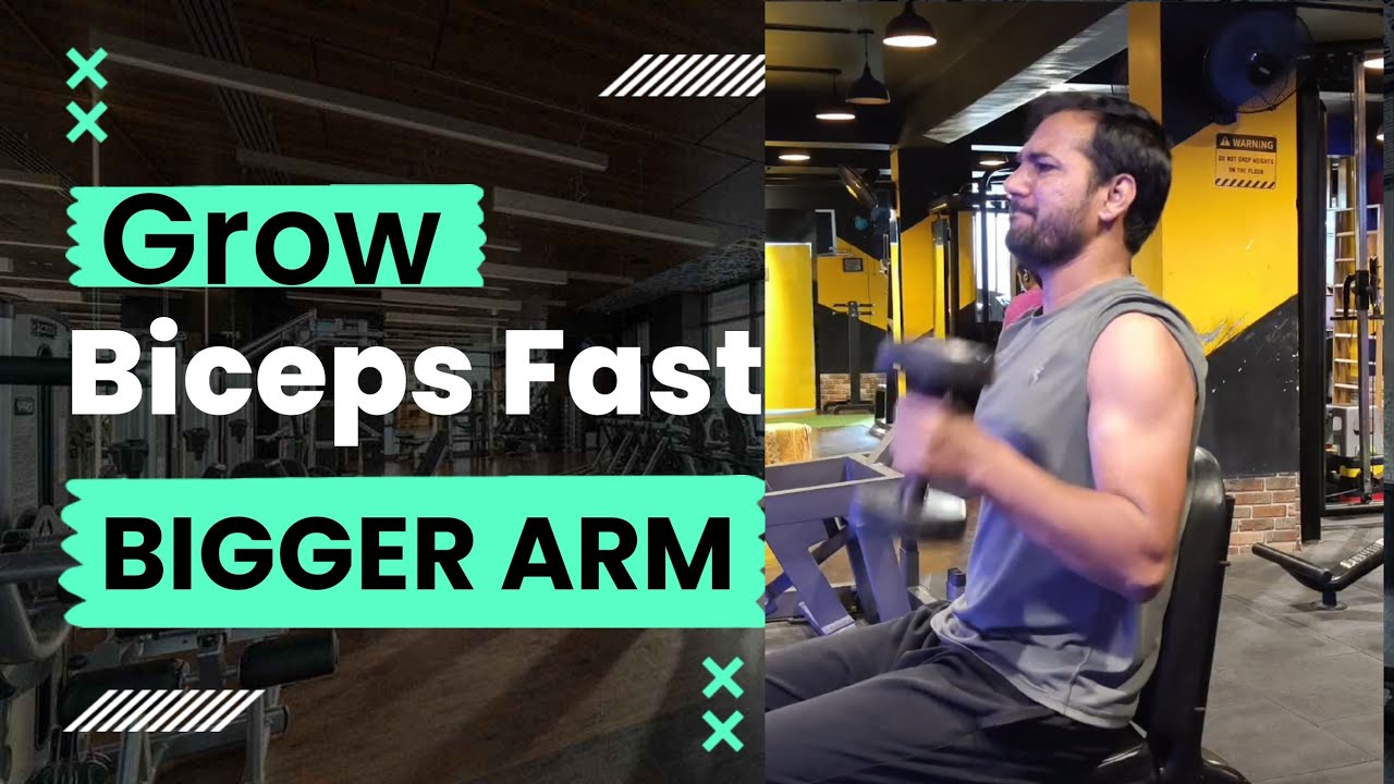 How to Grow Biceps Fast | Biceps Size Kaise Badhaye | Best Workout for ...