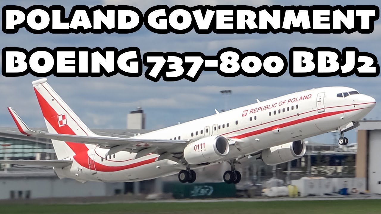 VIP MOVEMENT! Polish Air Force Boeing 737-800 (BBJ2) departing Ottawa ...