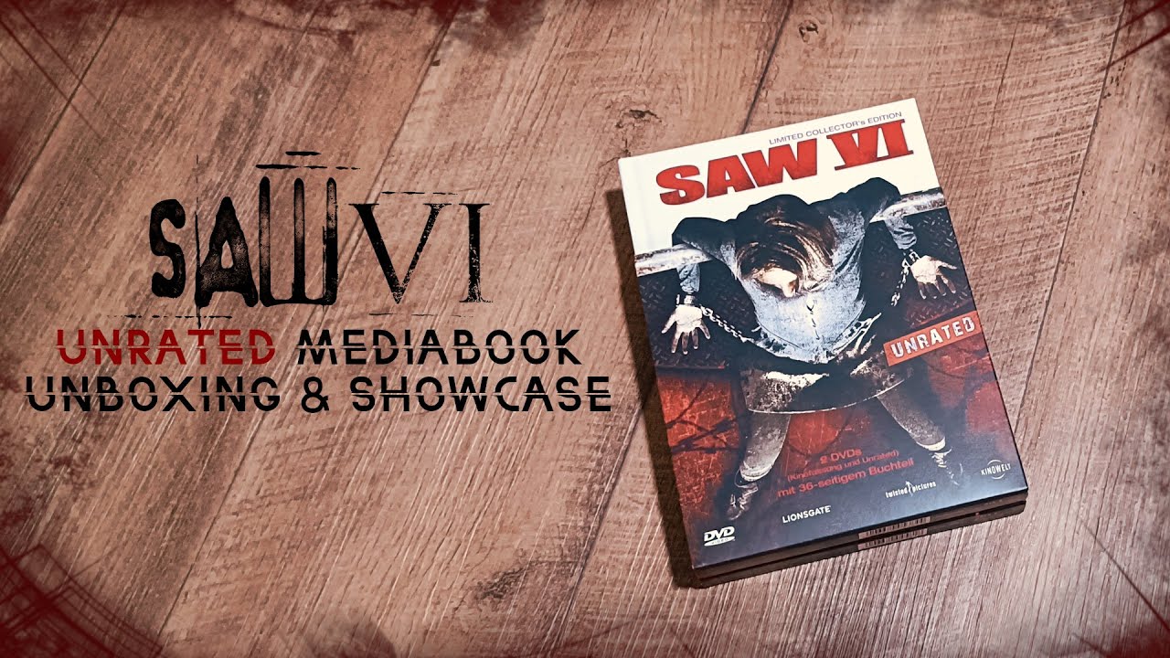 Saw VI Unrated Mediabook Unboxing & Showcase | Saw Physical Media - YouTube