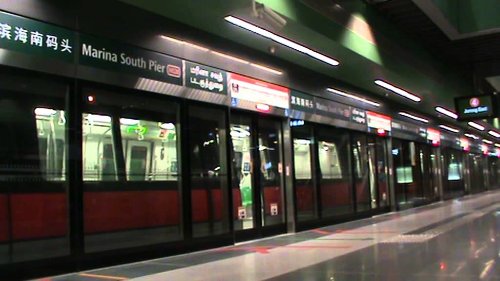 SMRT C151A Set 567/568 (Batch 2) at Marina South Pier (Northbound via ...