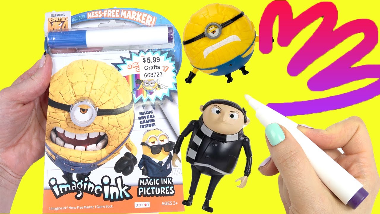 Despicable Me 4 Movie Imagine Ink Activity Coloring Book with Magic ...