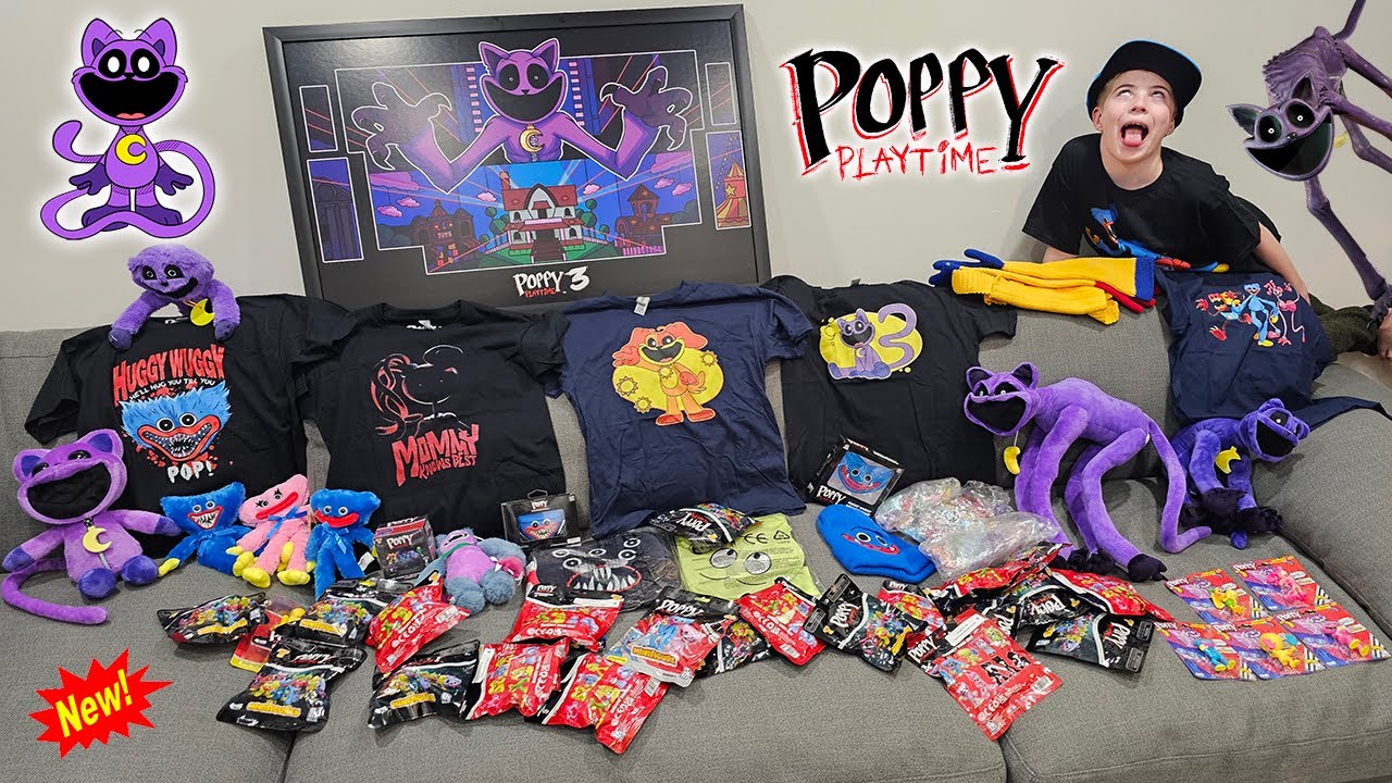 HUGE New Poppy Playtime Plush & Toys Unboxing Video! - YouTube