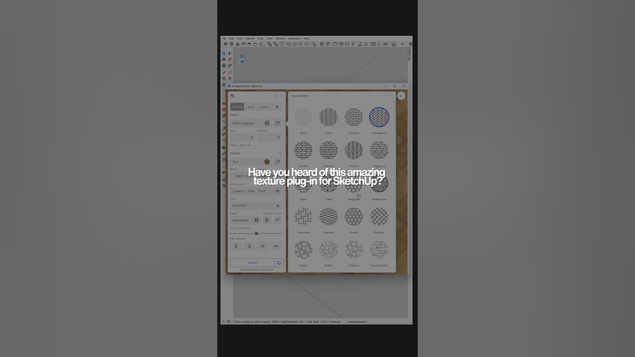 AMAZING texture plug-in for #SketchUp 🤩 #sketchuptutorial - YouTube