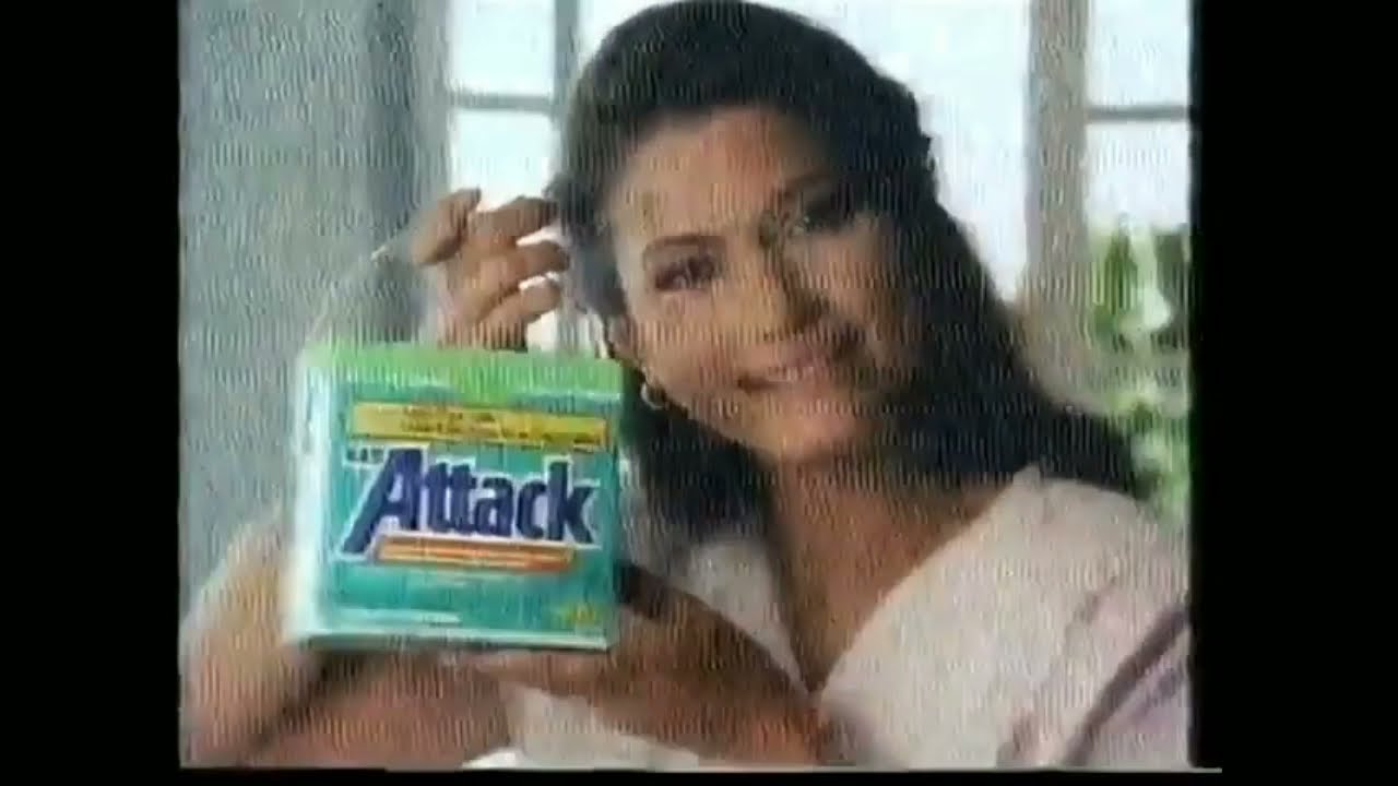 Iklan Sabun Pencuci Kao Attack (1990) - YouTube