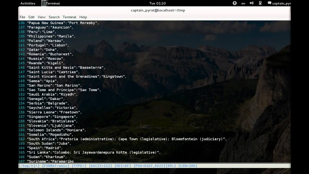 vim demo 1 - YouTube