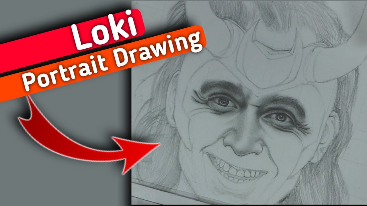 Loki Portrait Drawing | #loki pencil sketch (part👉1) -Mr. Gopal Thakur ...