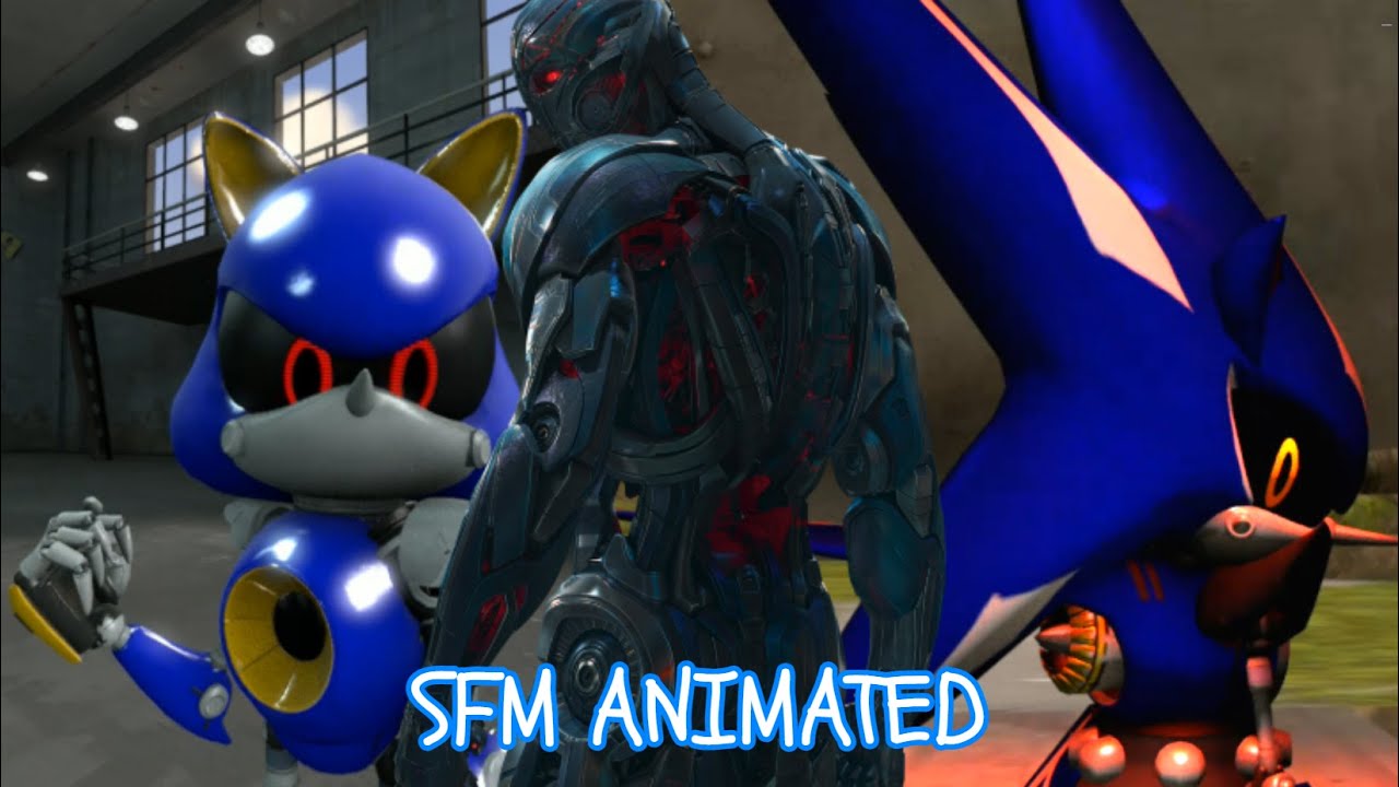 I animated Ultron as Metal Sonic In SFM... - YouTube