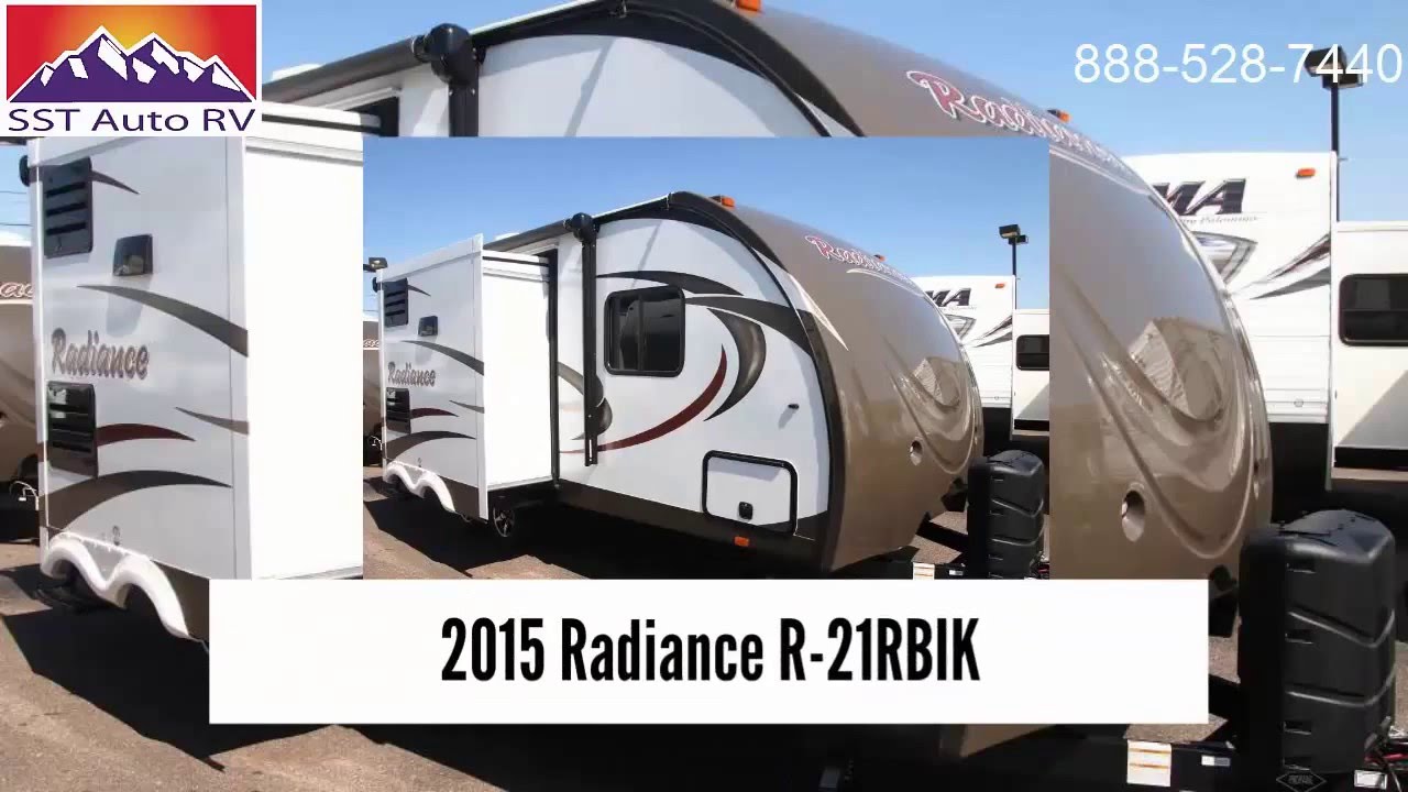 Travel Trailer For Sale in Mesa AZ - 2015 Radiance R 21RBIK - YouTube