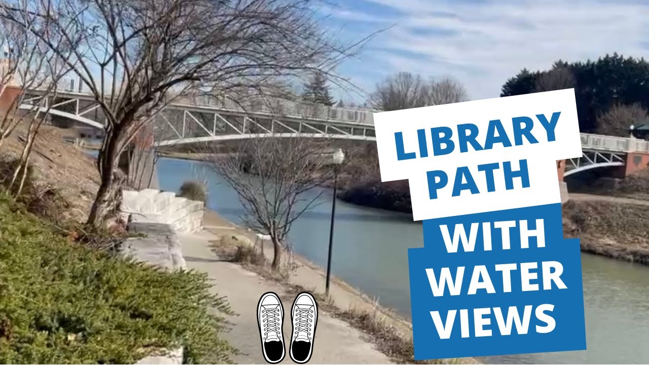 Let's walk around the Blount County library and pond in Maryville, TN ...