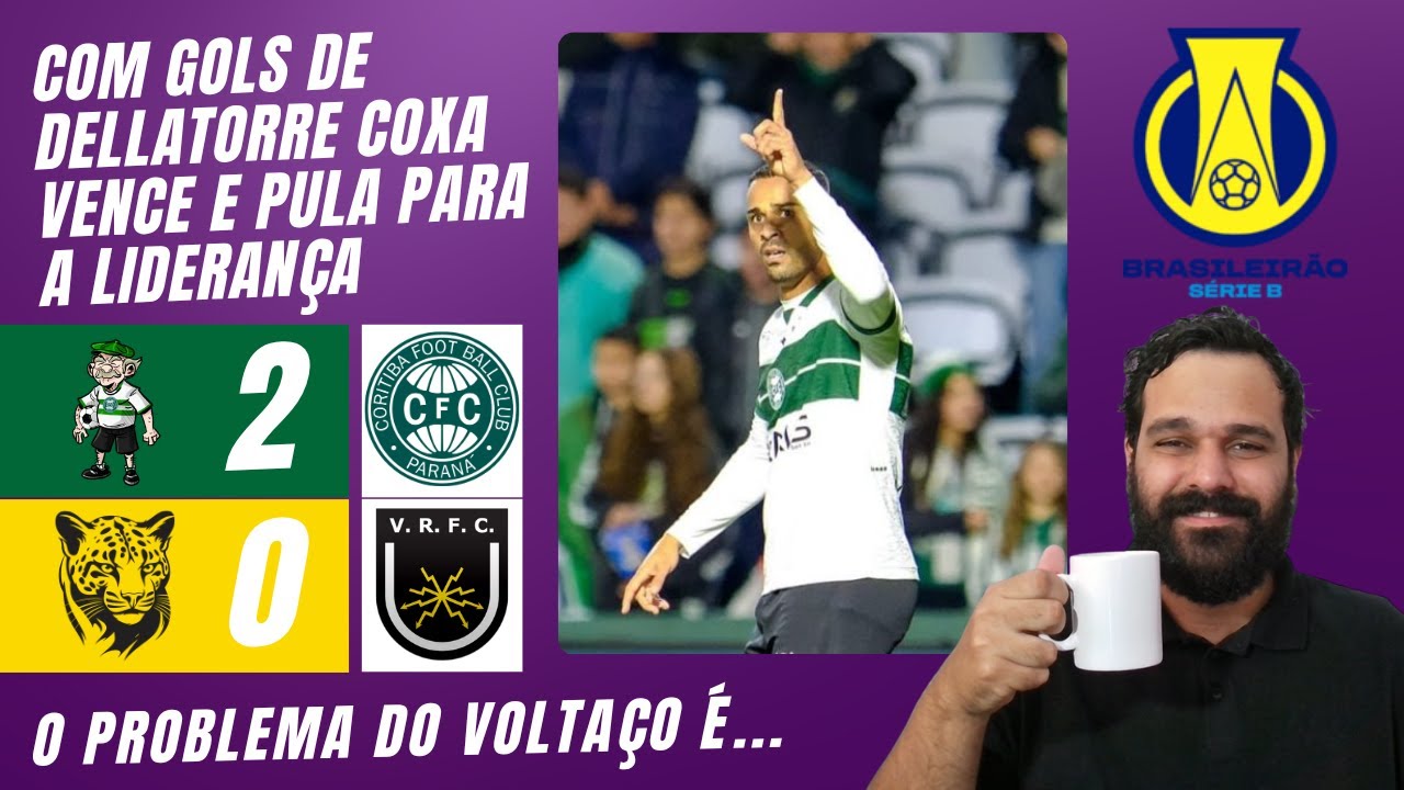 CORITIBA VENCE VOLTA REDONDA COM GOLS DE DELLATORRE E É O LÍDER DA B ...