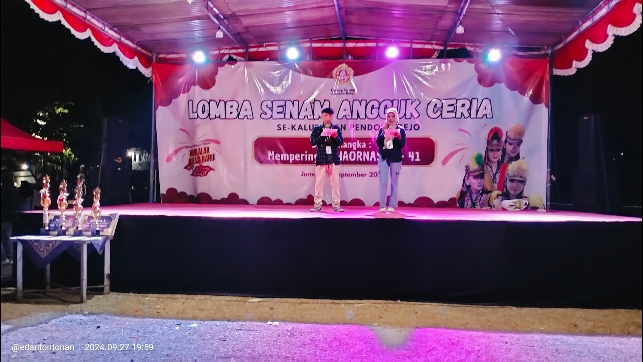 live serangkian lomba senam angguk ceria se-Kalurahan Pendoworejo dan ...