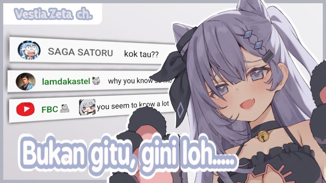 Zeta Menjelaskan Kenapa Kucing Suka Mainin Tisu Toilet 【 Vestia Zeta ...