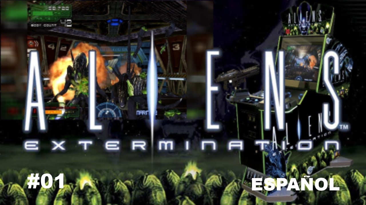 Aliens Extermination HD ARCADE PC( 2 jugadores ) LIGHTGUN Parte 1 ...