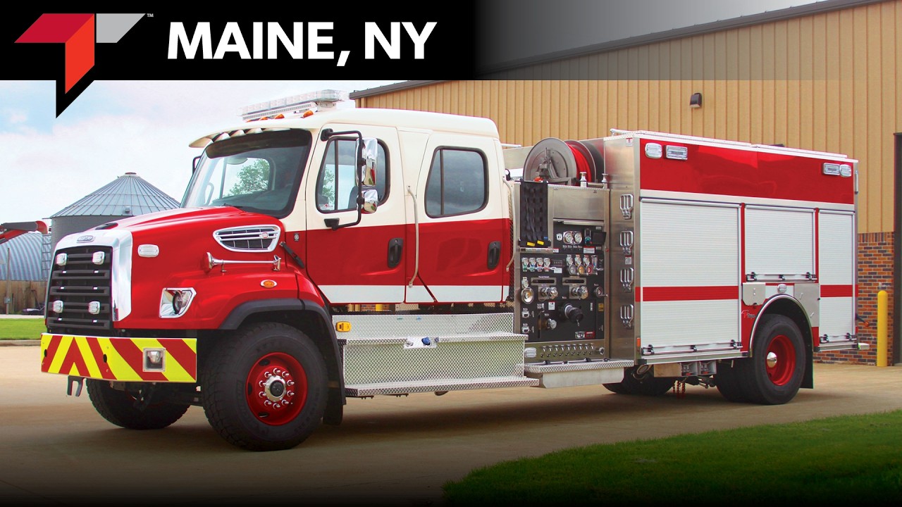 Maine Fire District #1 Toyne Pumper Tanker/Tender Delivery Video - YouTube