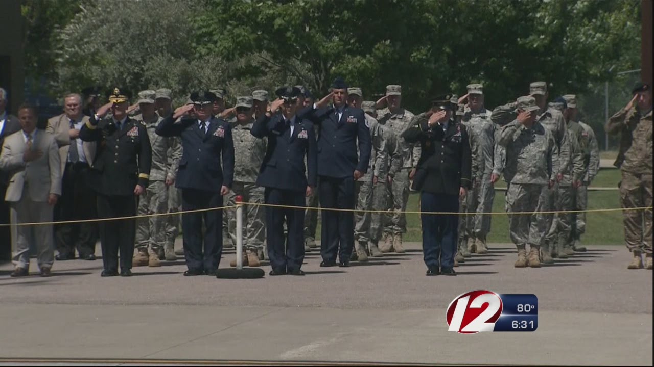 Hundreds offer condolences at wake of fallen RI soldier - YouTube