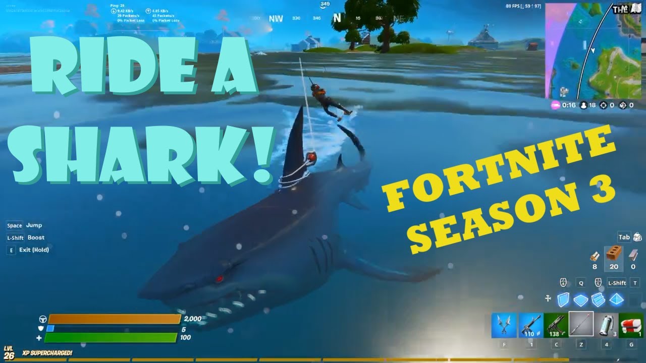 How To Ride A Shark In Fortnite Chapter 2 Season 3 (Full Tutorial ...