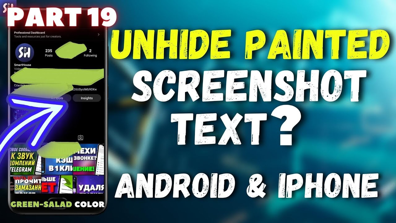 How to See Hidden text Painted with Green-salad color on Android or ...