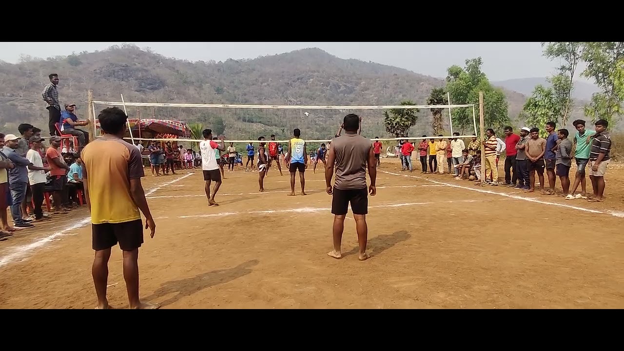 chinthapalli venkant. appalaraju. daveed playing volleyball tournament ...