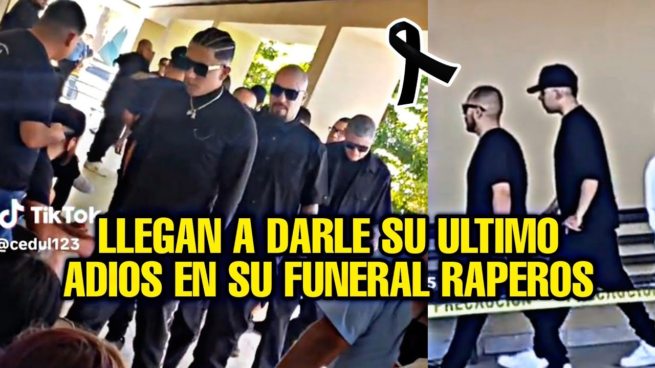 AMIGOS RAPEROS DE LEFTY SM LLEGANDO A SU FUNERAL "DESCANSA EN PAZ ...