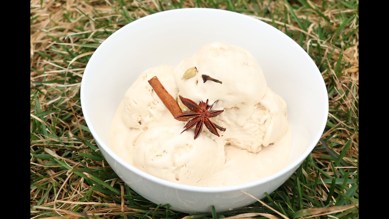 Homemade Masala Chai Ice Cream - YouTube