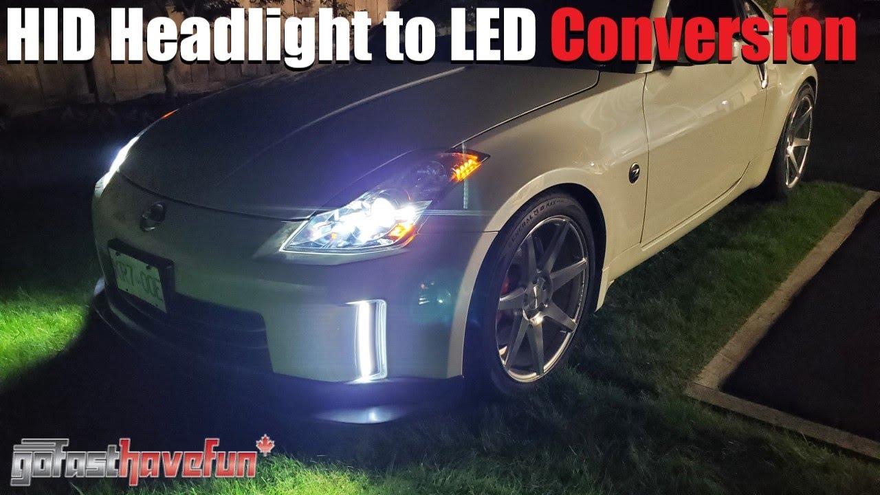 Nissan 350Z / Infiniti G35 HID to LED Headlight Conversion FULL ...