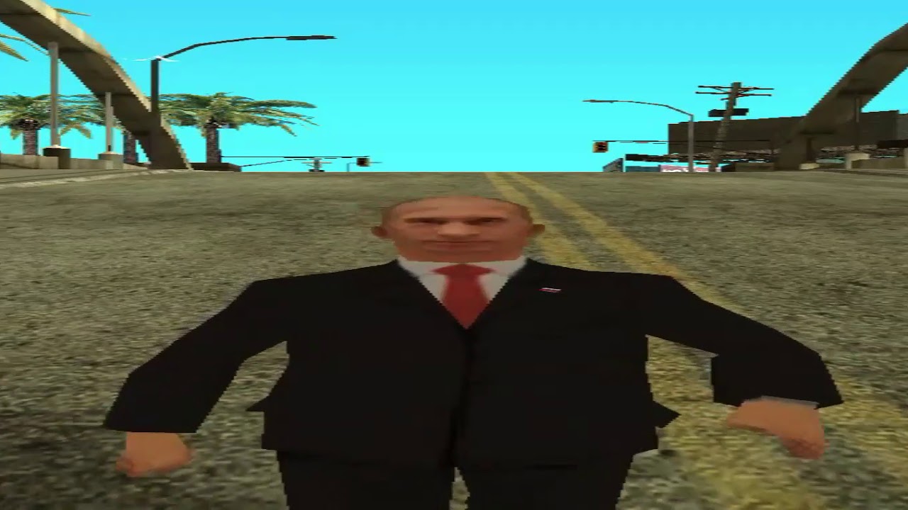 Wide Putin walking but he is in GTA San Andreas - YouTube