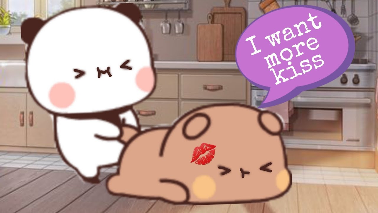 Gomu want more kisses from Peach😂 ️💋|| Peach Goma | Bubu Dudu ...