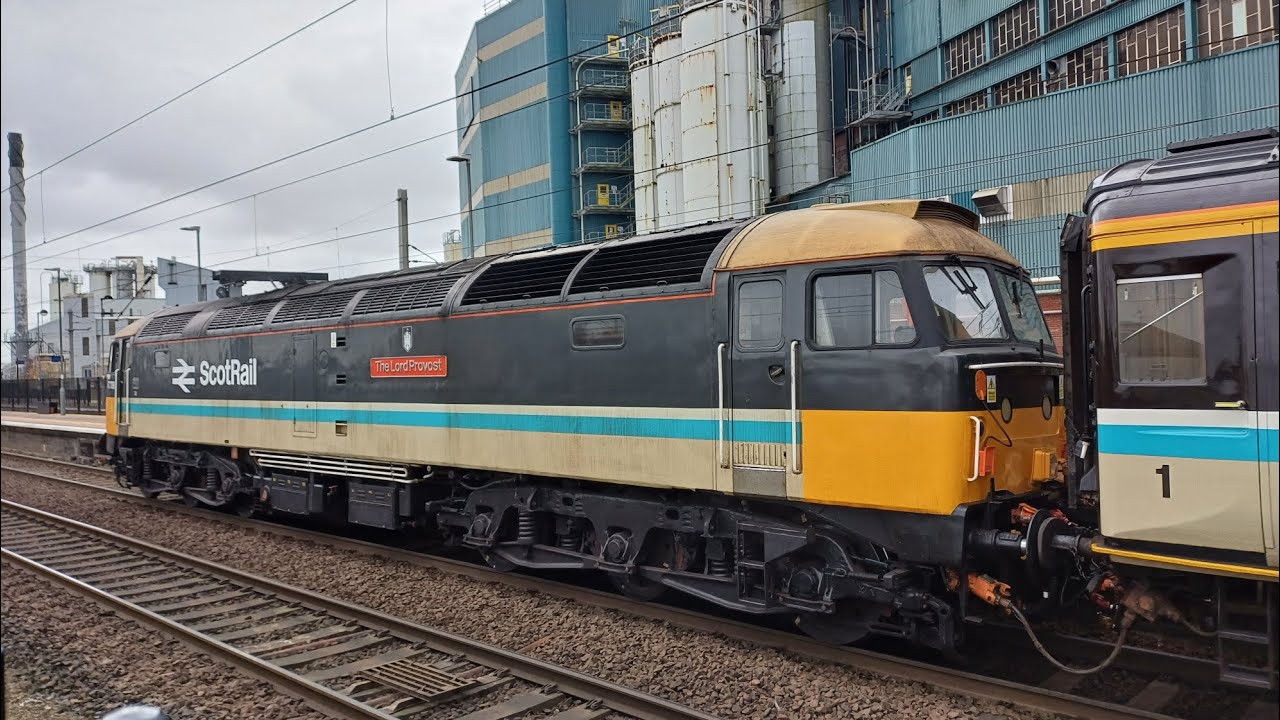 Class 47 709/711 The Lord provost push pull ECS movement to Carlisle ...